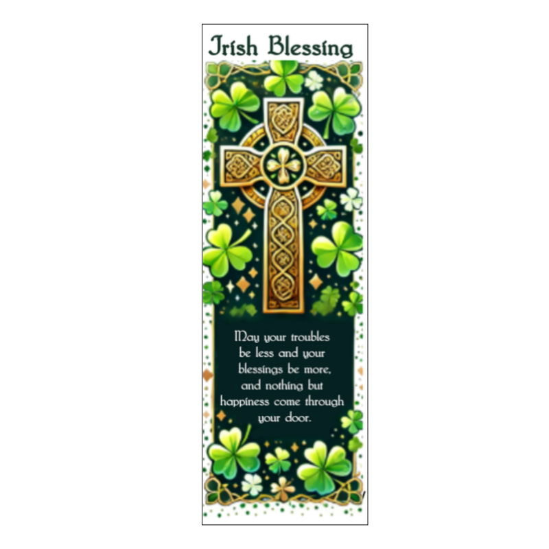 Irish Blessing Shamrock St Patrick's Day Bookmarks, 100 Count ...