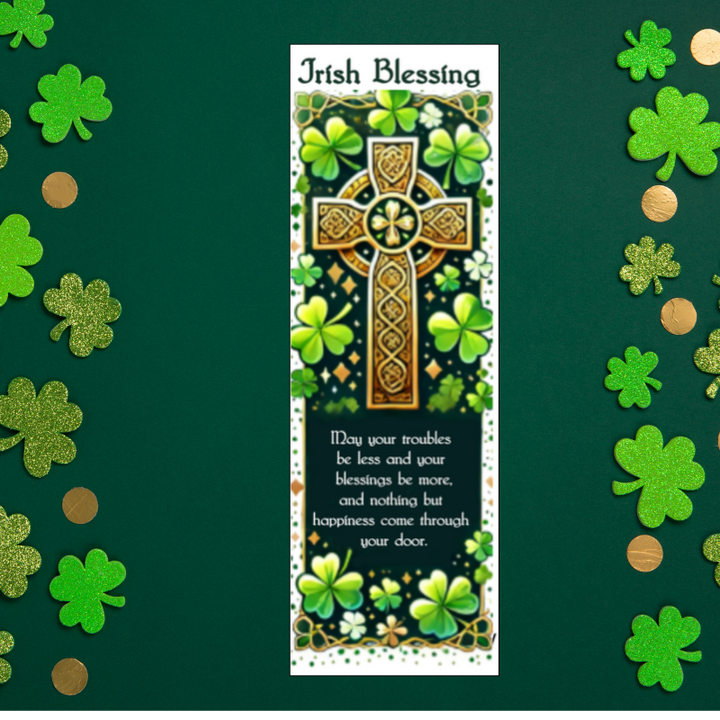 Irish Blessing Shamrock St Patrick's Day Bookmarks, 100 Count ...