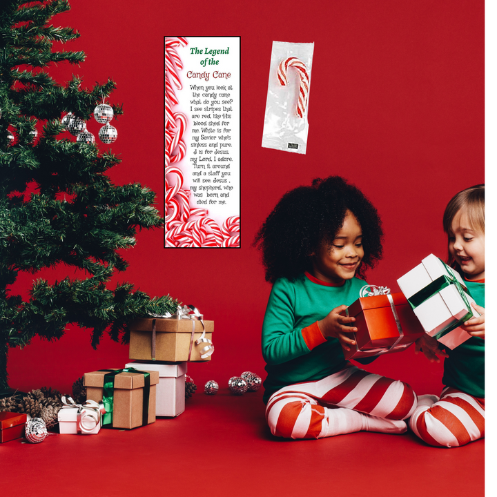 Legend Of The Candy Cane Christmas Bookmarks with Mini Candy Canes (10 ...