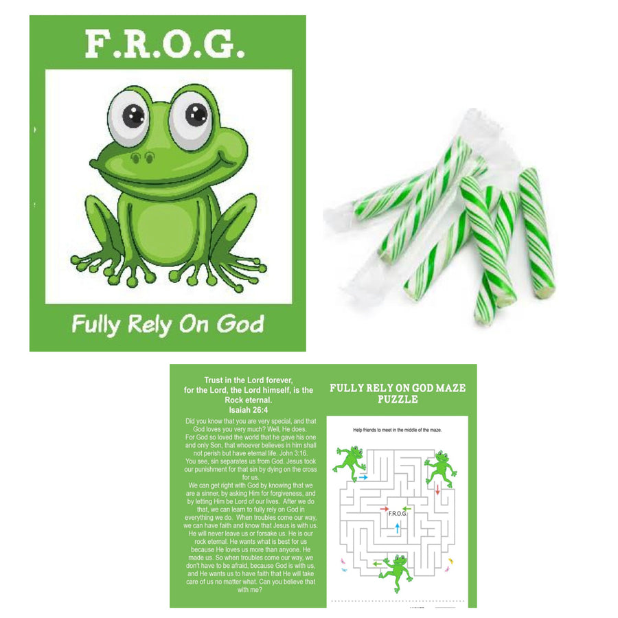 Fully Rely On God Frog F.R.O.G. Prouducts – Christian Book And Toys