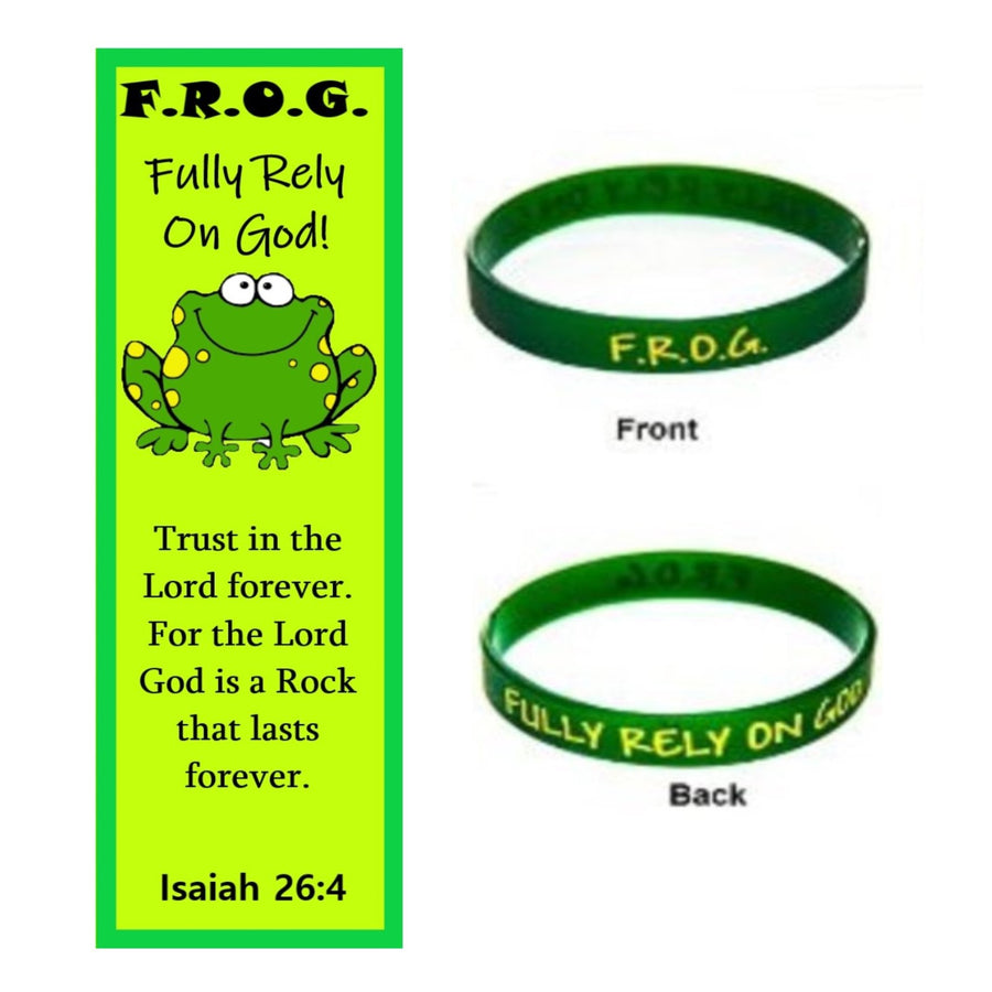 Fully Rely On God Frog F.R.O.G. Prouducts – Christian Book And Toys