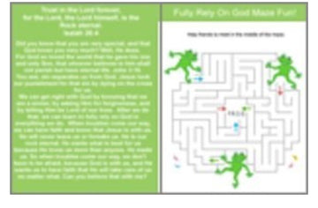 100 Count Fully Rely On God Frog Activity Bible Gospel Tracts For Kids ...